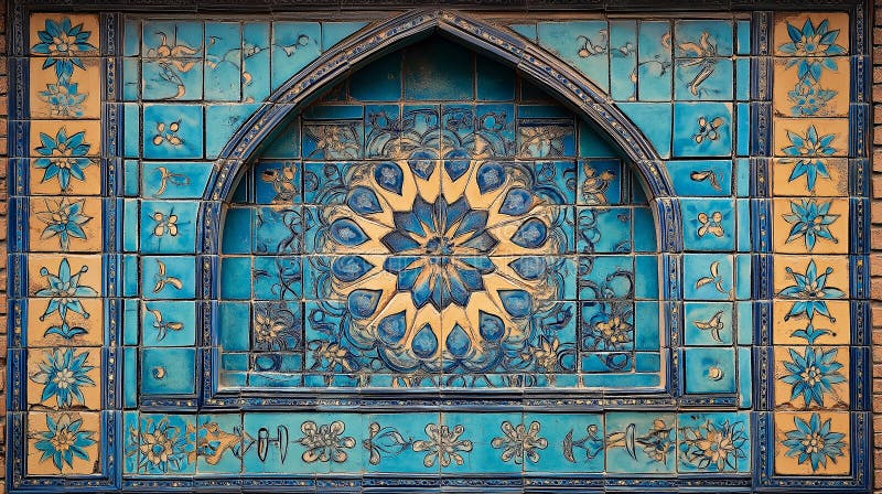 Decorated Ceiling of Blue or Sultan Ahmed Mosque, Ancient Ceramic Tile ...