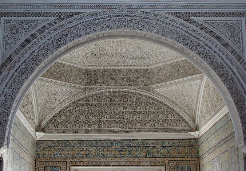 Decorated Ceiling in a Museum in Tunisia Editorial Image - Image of ...