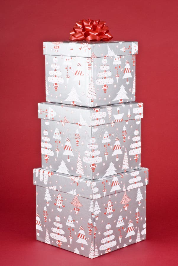 Decorated Christmas Gift Boxes Stock Photo - Image of christmas ...