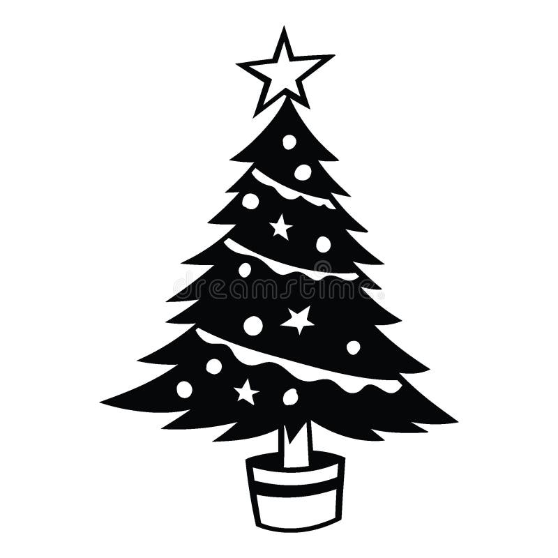 Decorated Christmas Trees Illustration Stock Vector - Illustration of ... Decorated Christmas Trees Illustration Stock Vector - Illustration of ...