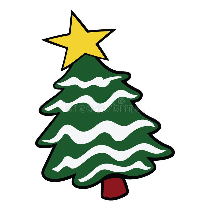Decorated Christmas Trees Illustration Stock Vector - Illustration of ... Decorated Christmas Trees Illustration Stock Vector - Illustration of ...