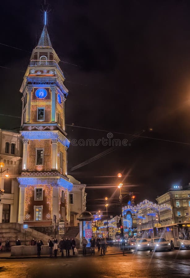 Decorated with a Clock Tower. Editorial Photography - Image of views ...