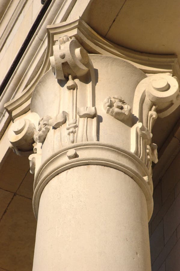 Decorated column stock photo. Image of sofia, public, building - 1444452