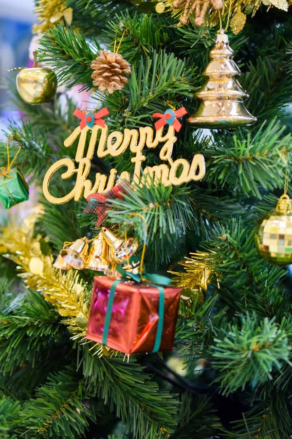 Decorated cristmas tree stock photo. Image of decorative - 49949686