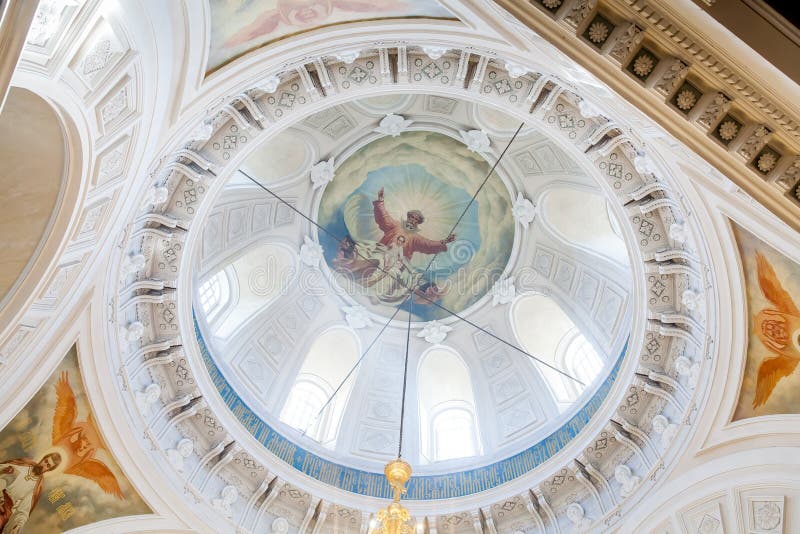 Decorated Dome of Christian Church Editorial Stock Photo - Image of ...