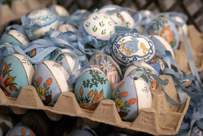 Decorated Easter Eggs in Salzburg Stock Image - Image of decorative ...