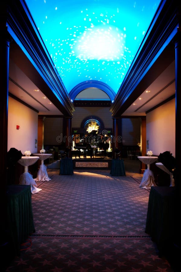 Elaborate Table Setting at a Wedding Reception Stock Photo - Image of ...