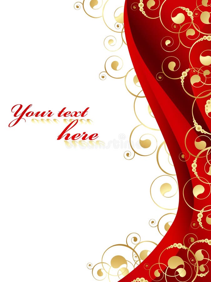 Red Gold Swirl Border Stock Illustrations – 4,791 Red Gold Swirl Border ...