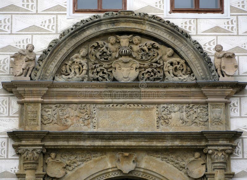Decorated Front Face Of Historic Building Stock Photo - Image of ...