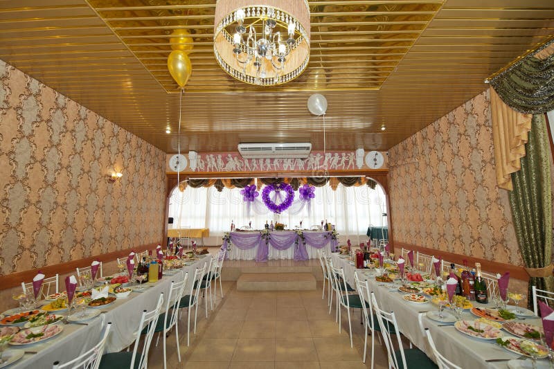 The decorated hall. stock image. Image of entertainment - 42855351