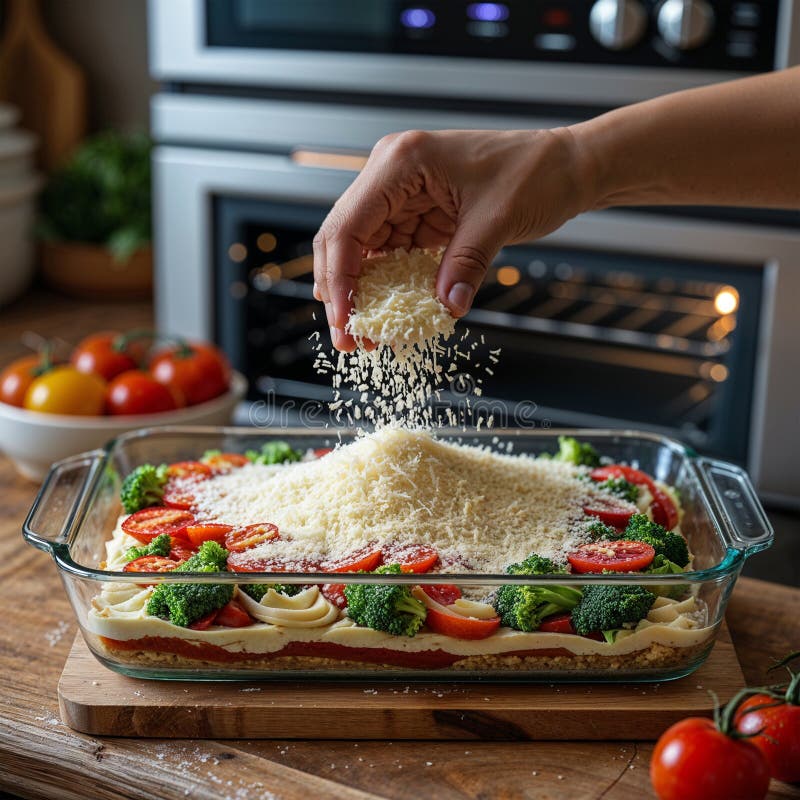 Decorated Kitchen with a Modern Oven in the Background. on a Wooden ...