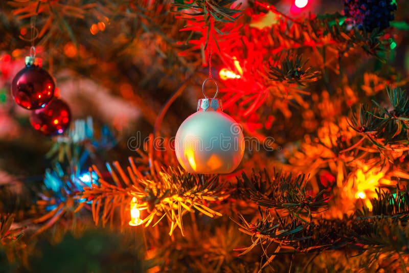 Decorated x-mas tree stock image. Image of celebration - 27472535