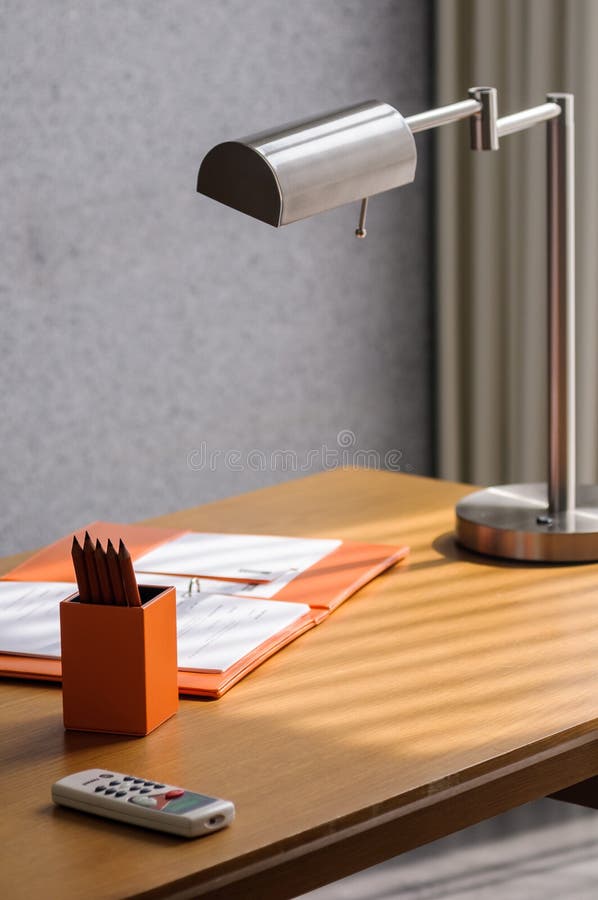 Decorated Minimal Office Working Corner in Modern Style Stock Photo ...