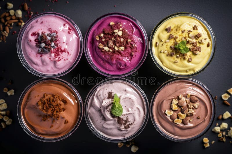 Decorated Mousse Dessert Delight Stock Illustration - Illustration of ...