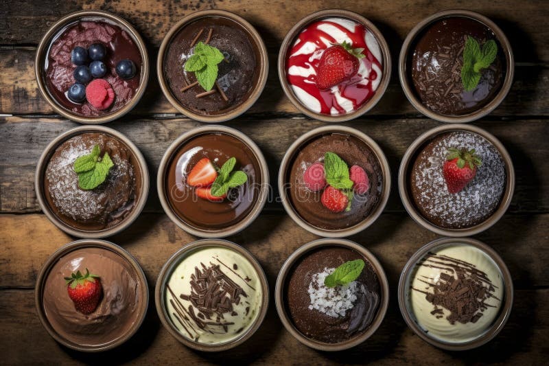 Decorated Mousse Dessert Delight Stock Illustration - Illustration of ...