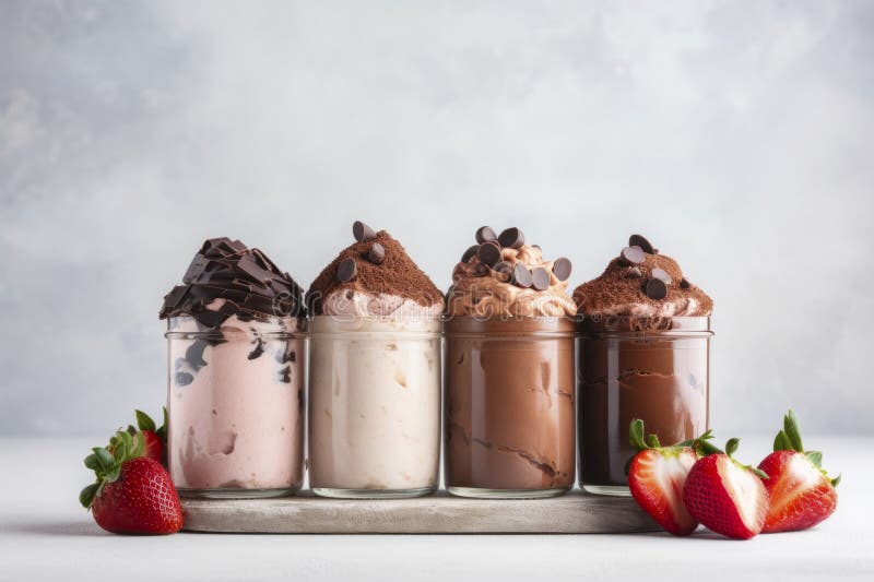 Decorated Mousse Dessert Delight Stock Illustration - Illustration of ...