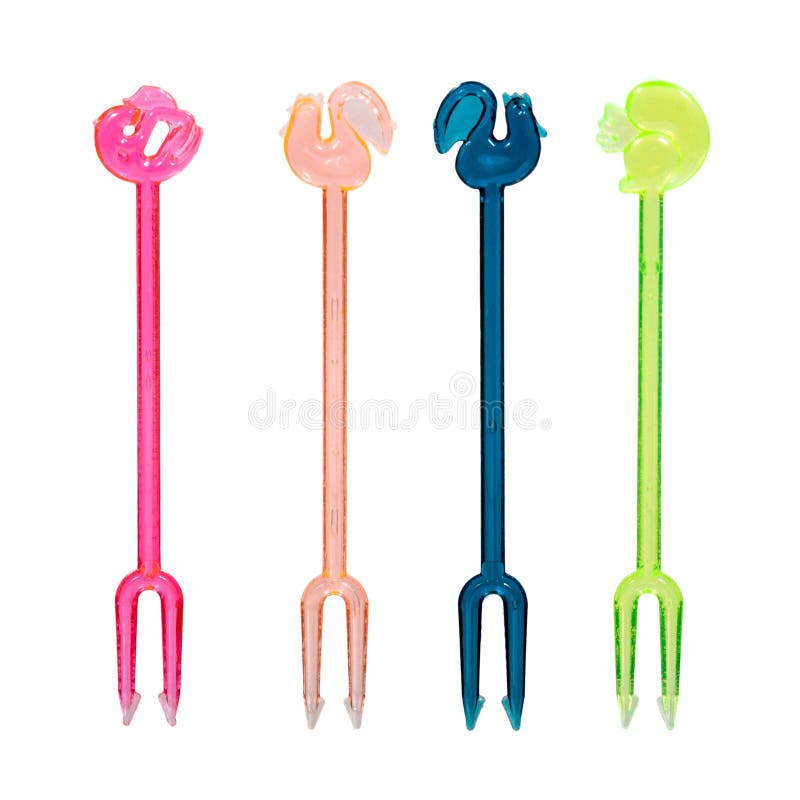 Decorated with Multi-colored Transparent Cocktail Sticks in the Shape ...