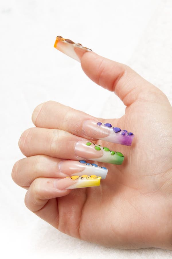 Decorated nails stock photo. Image of decoration, fingers - 38188468