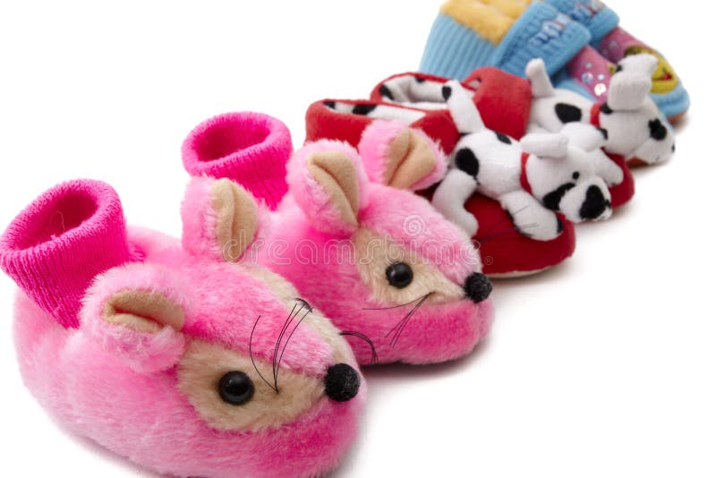 Decorated Newborn Baby Shoes Stock Image - Image of clothing, newborn ...