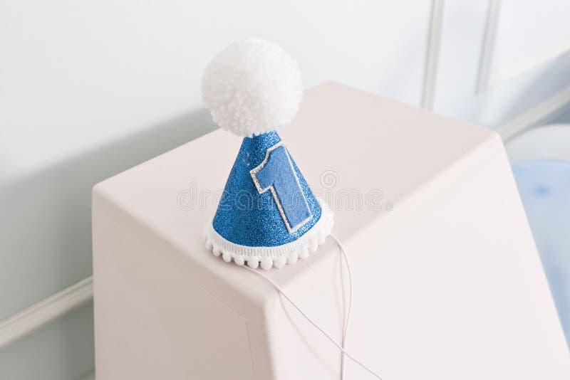 Decorated Number 1 for a Birthday. Happy One Year Stock Photo - Image ...