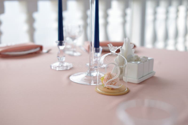 Decorated and Numbered Wedding Table. Stock Image - Image of decor ...