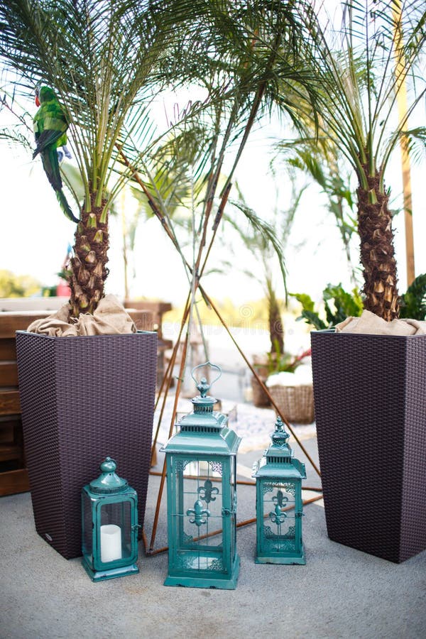 Decorated Photo Zone at a Wedding Party Stock Photo - Image of ...