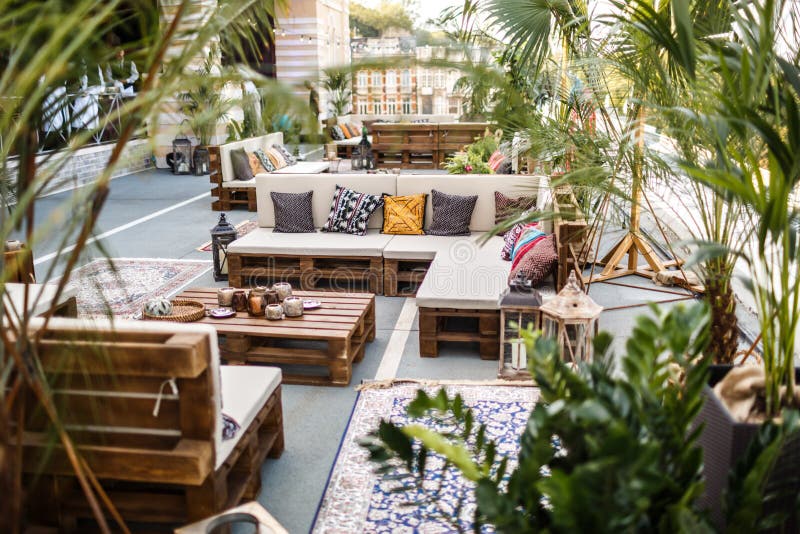 Decorated Photo Zone at a Wedding Party Stock Photo - Image of scenic ...