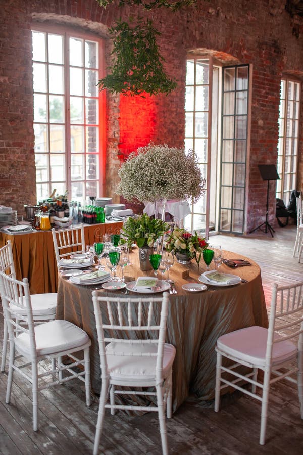 Decorated Served Table for Wedding Party or Other Event Editorial Image ...