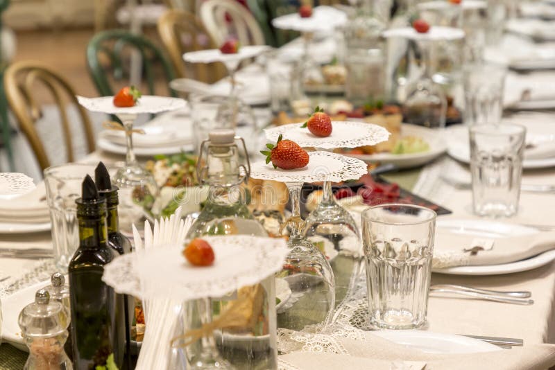 Decorated Table Celebration Stock Photo - Image of entertainment ...