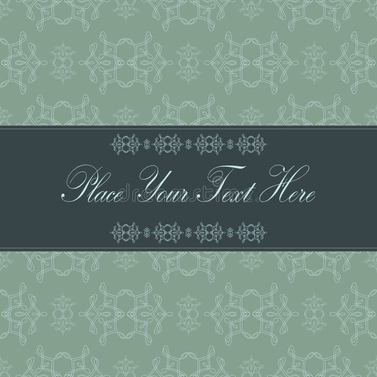 Decorated Template for Card Design Stock Vector - Illustration of ...