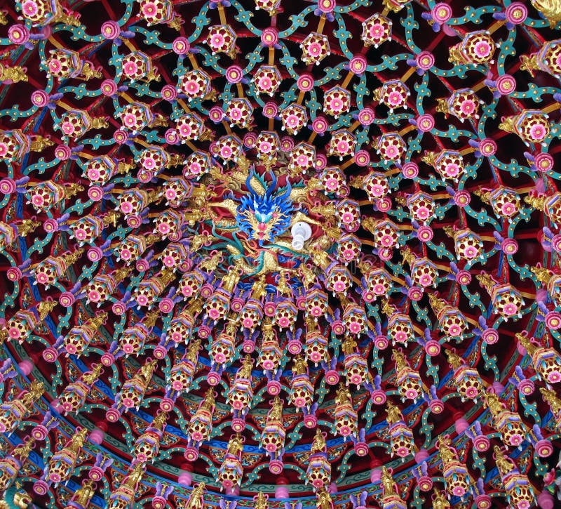 Decorated Temple Ceiling stock image. Image of temple - 5671537