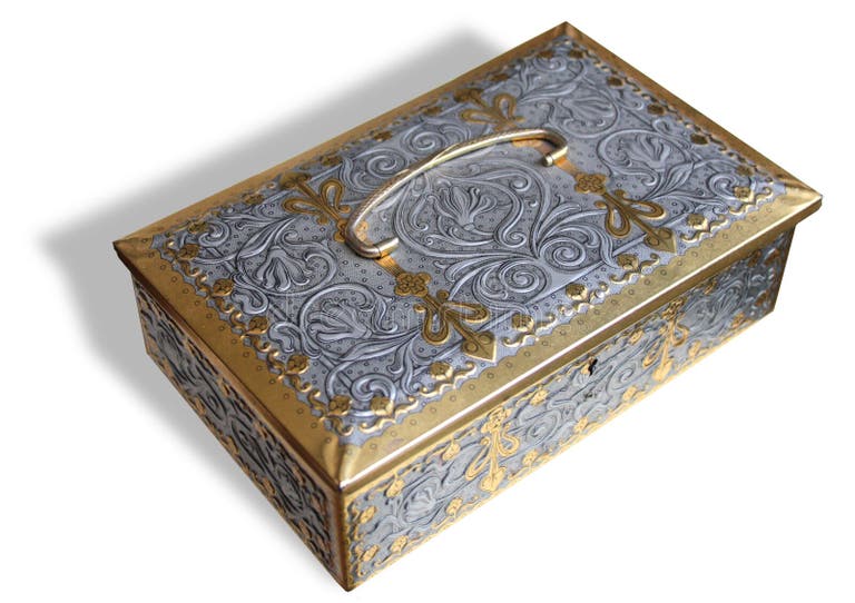 Decorated treasury box stock photo. Image of money, jewelry - 13721564
