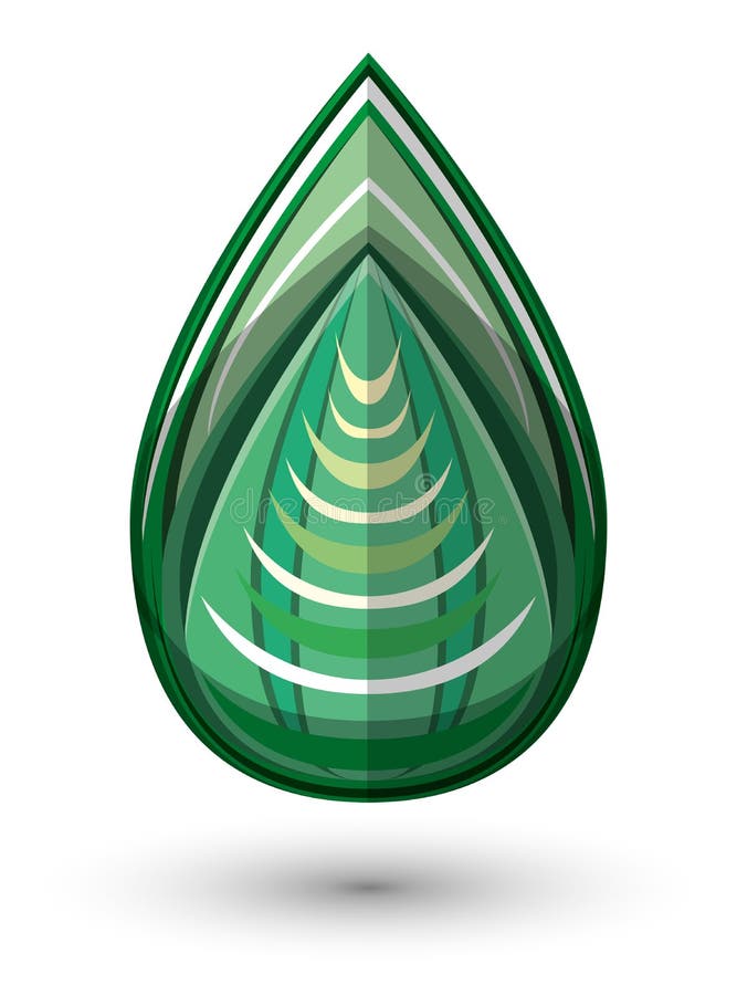 Decorated Tree Leaf or Mouse Cursor. Vector Illustration Stock Vector ...