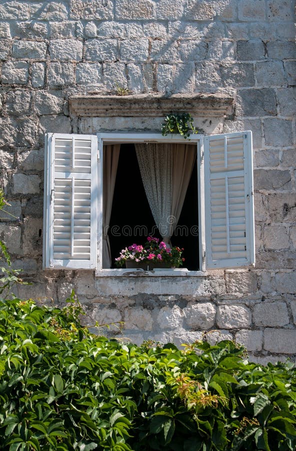 Decorated Window that Beautifies the House Stock Photo - Image of ...