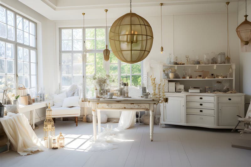 Decorating a Beautiful Studio Room of French Chic Style Install ...