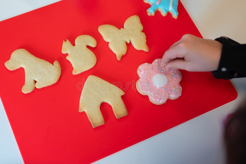 Decorating Butter Cookies Cooking Class Workshop Stock Photos - Free ...