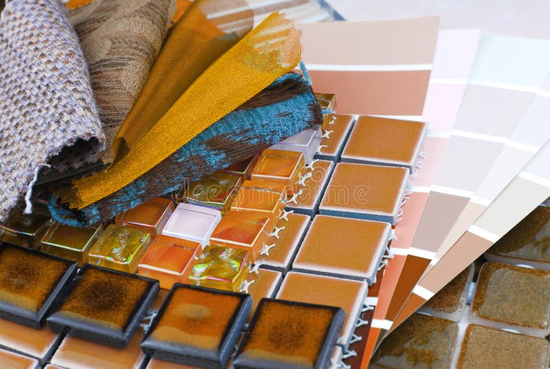 Interior Design Color Choice Stock Image - Image of cotton, creative ...