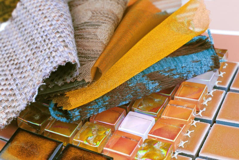 Interior Design Color Choice Stock Image - Image of cotton, creative ...