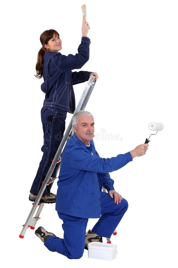 Decorating team stock photo. Image of painter, portrait - 28298106