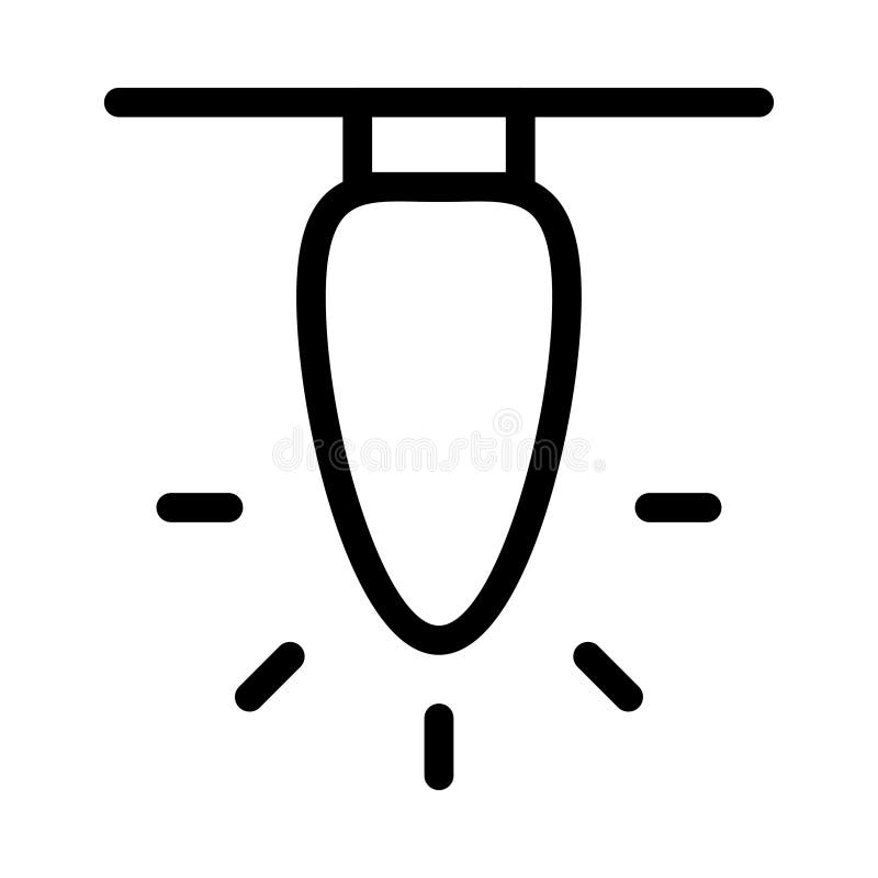 Decoration bulb icon stock illustration. Illustration of elements ...