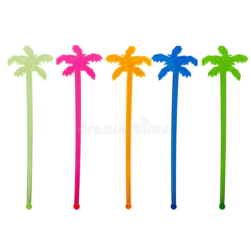 Decoration of Colored Transparent Cocktail Sticks in the Shape of a ...