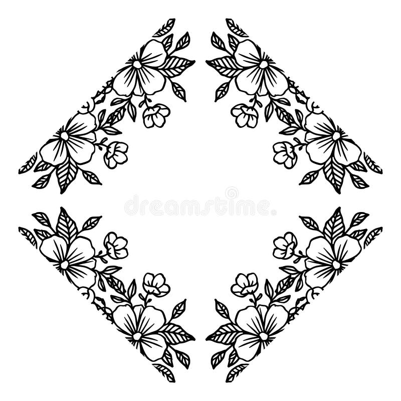 Decoration Cute Flower, Various Card with Pattern Elegant. Vector Stock ...