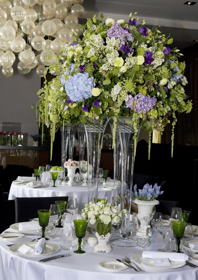 Decoration Dining Table in Restaurant Stock Image - Image of date ...