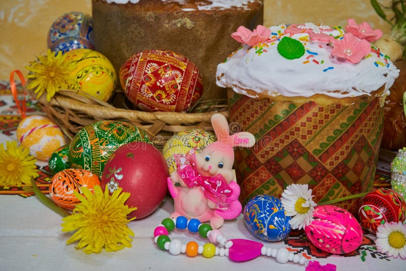 Ukrainian Easter cakes stock image. Image of bread, decoration - 40112007
