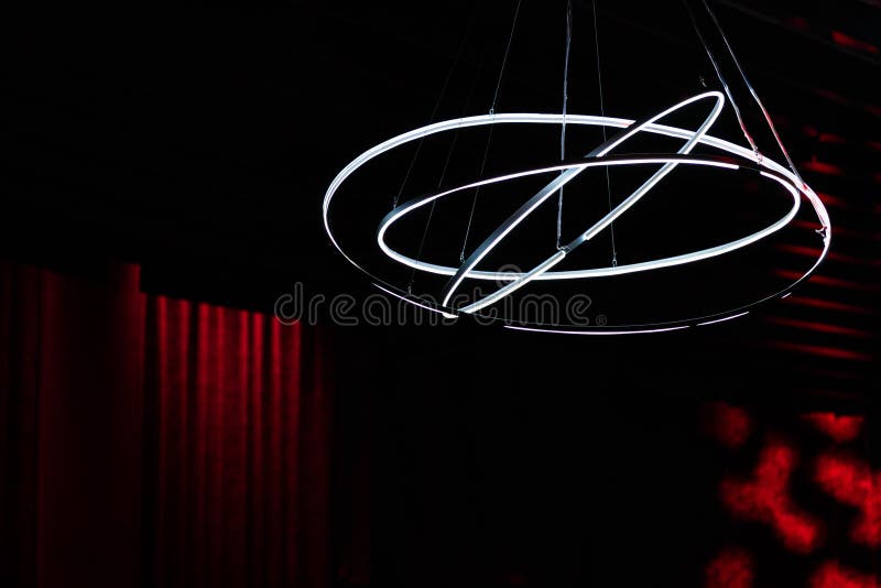 Decoration Electricity Design Geometric Chandelier Stock Photo - Image ...