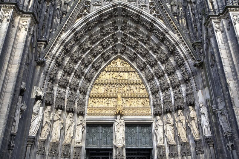 Decoration Elements. Cologne Cathedral, Germany Stock Image - Image of ...