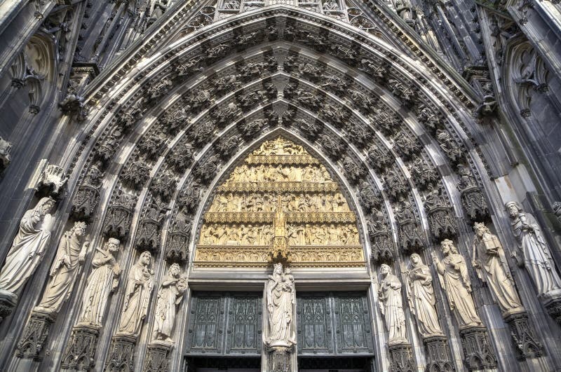 Decoration Elements. Cologne Cathedral, Germany Stock Photo - Image of ...