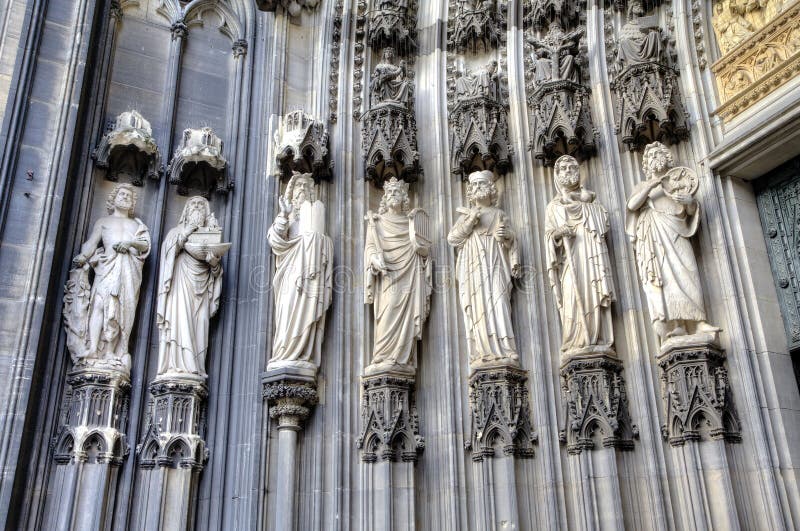 Decoration Elements. Cologne Cathedral, Germany Stock Photo - Image of ...