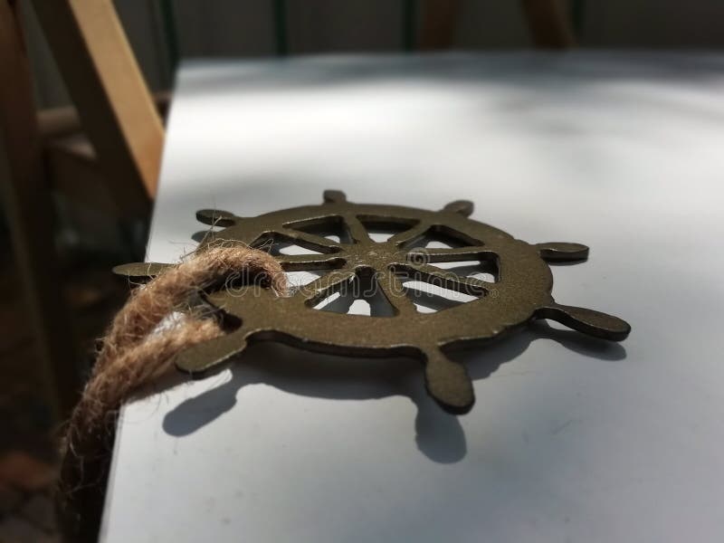 Decoration in the Form of a Ship S Rudder Stock Image - Image of ...