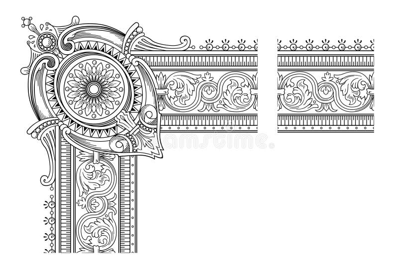 Decorative Elements. Angle Design Stock Vector - Illustration of ...